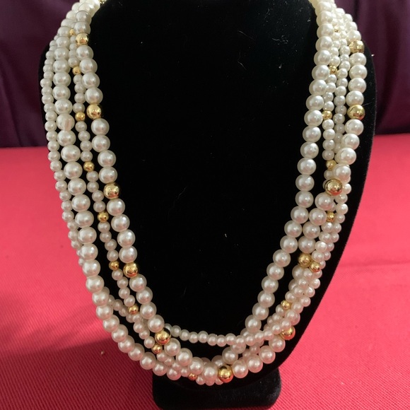 Jewelry | 4 Strand Pearl Necklace | Poshmark